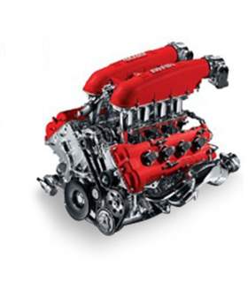 Verf van blok motor van auto